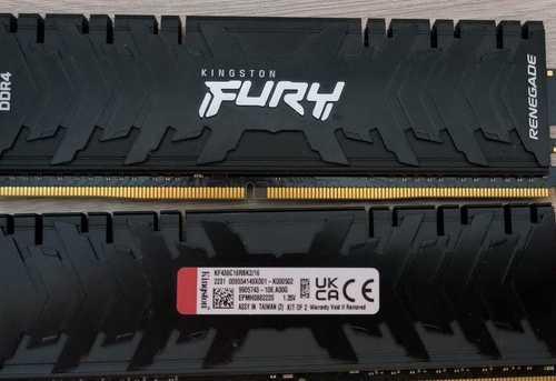 Kingston dram 16GB 3600MHz DDR4 fury KF436C16RBK2