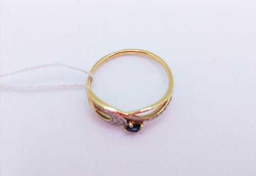 Золотое кольцо с сапфиром (12600)