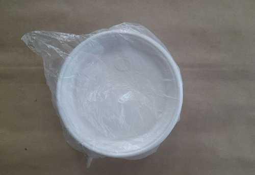 Тарелка одноразовая пластиковая 205 мм, белая