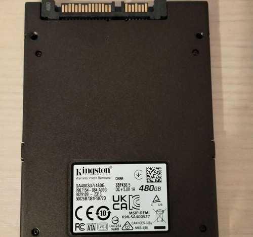 SSD Kingston A400 480gb