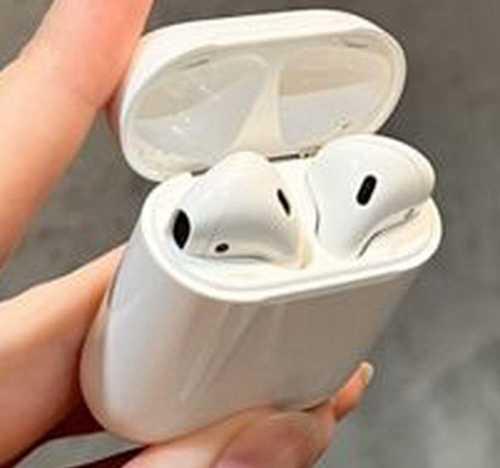 Airpods 2, оригинал, кейс, два наушника