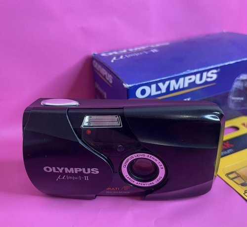 Пленочный фотоаппарат olympus mju ii (black)