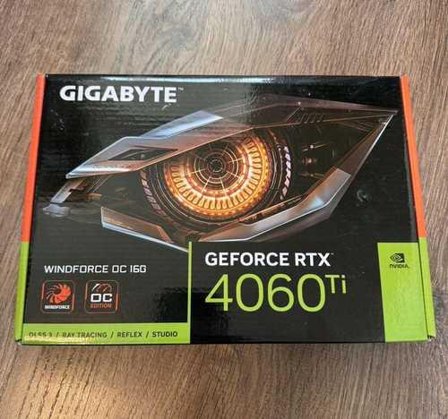 Видеокарта Gigabyte RTX 4060 Ti windforce OC 16gb