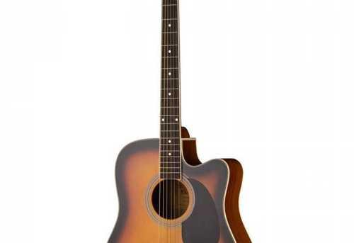 LF-4121C-SB Акустическая гитара, санберст, с вырез