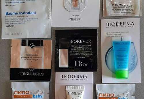 Пробники Shiseido, Armani, Givenchy, bioderma