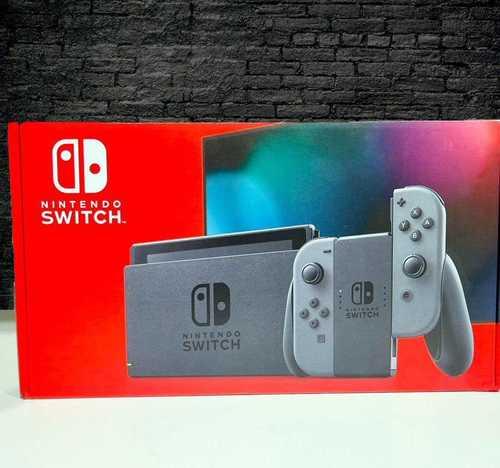 Nintendo Switch V2 Серая + 128gb +Установлены игры