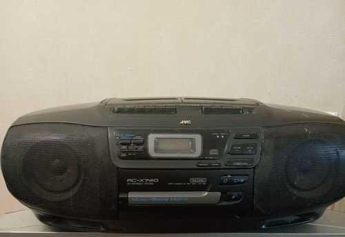 Магнитола кассетная с CD JVC