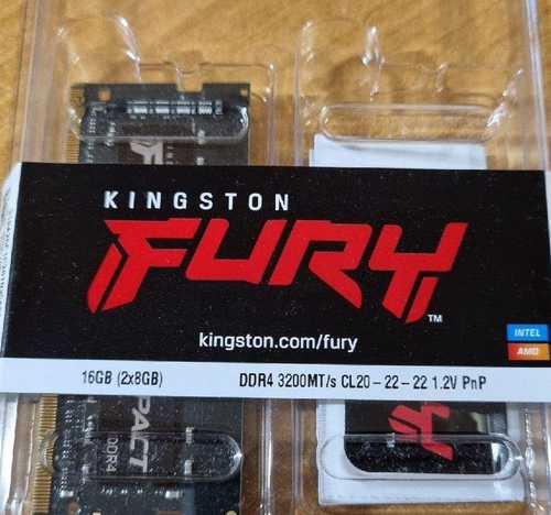 Новая Kingston Fury 3200 8Gb