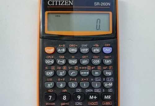 Citizen Инженерный калькулятор SR-260N цвет оранже