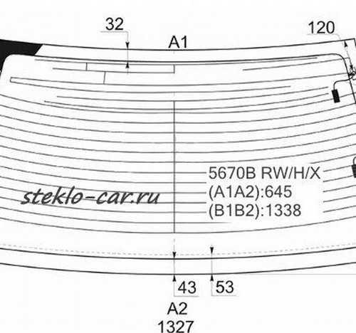 Стекло заднее Mitsubishi Lancer IX 4D Sed (03-07) \ Lancer Cedia RHD 4D Sed (00-03) заднее эо тз KMK