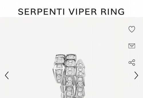 Кольцо bvlgari serpenti viper ring
