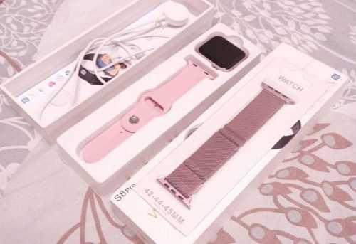 Умные часы женские Smart watch S8 Pro розовые