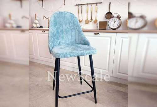 Кухонные новые высокие классические стулья велюр