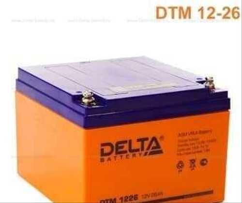 Аккумулятор delta 1226 DTM Дельта 12v 26ah