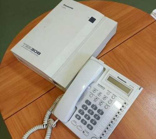 Мини атс Panasonic TEB308 +телефон KX-T7730Ru