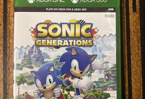 Диск sonic generations по xbox one, xbox 360