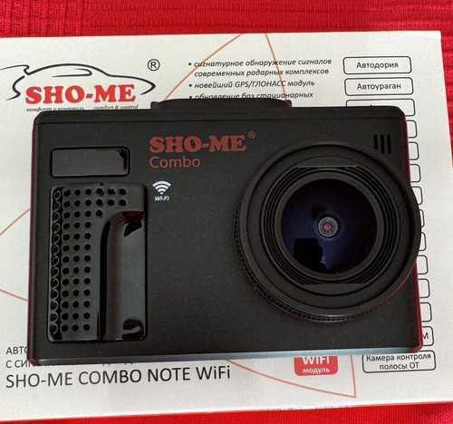 Видеорегистратор 3в1 Sho-me combo note wifi