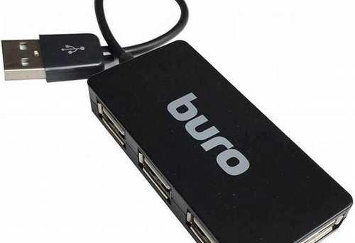 USB концентратор Buro, 4 порта, BU-HUB4-U2.0-slim
