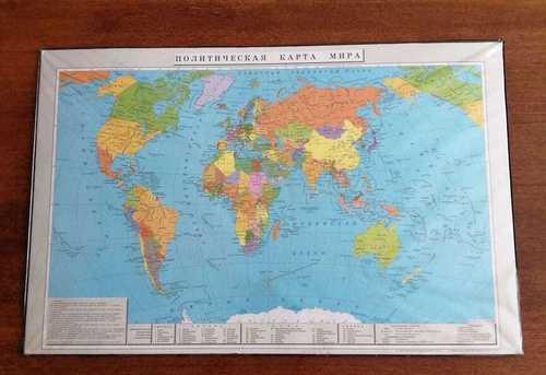Карта мира. Коврик на стол