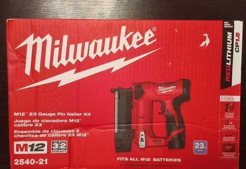 Milwaukee 2540-21 m12 финишный нейлер шпилечник