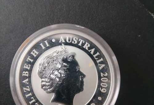 Монета серебро Австралия 1 доллар 2009г Елизавета