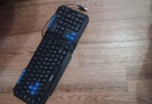 Игровая клавиатура с подсветкой и мышка+коврик