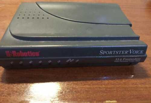 Модем Us robotics Sportster 33.6 Faxmodem (антик)