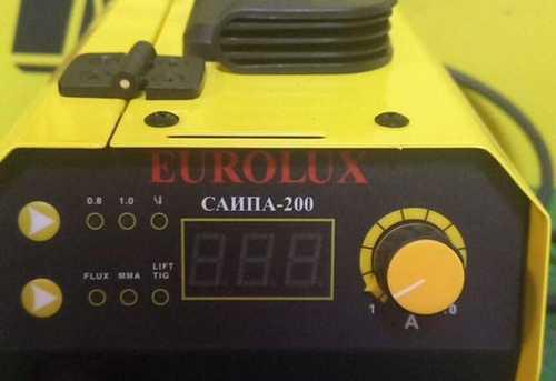 Сварочный полуавтомат саипа-200 Eurolux 3в1 с Tig