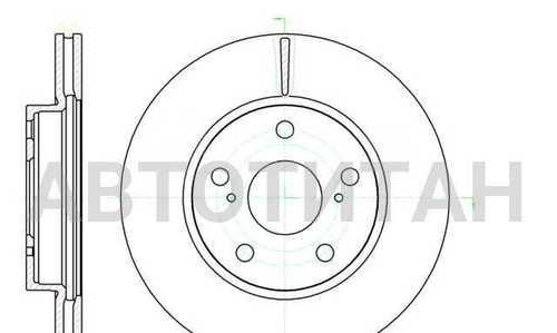 Диск тормозной передний DF4810 (275x22 ) Toyota Au