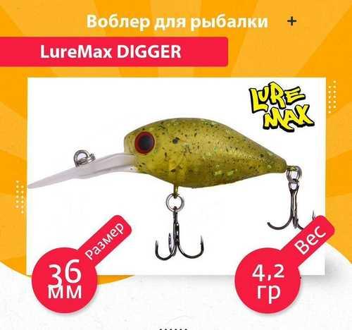 Воблер LureMax digger 36F DR-155 4,2g., плавающий