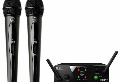 AKG WMS40 Mini Dual Vocal Set US45A/C 2 микрофона