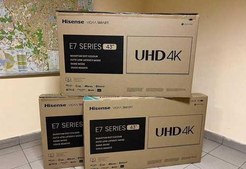 Новый Qled Hisense 43 4K Smart TV 2023