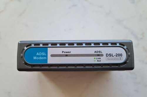 Модем adsl. S-link DSL-2OO