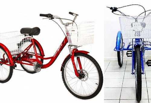 Велосипед трехколесный взрослый Фермер 6 скор.24''