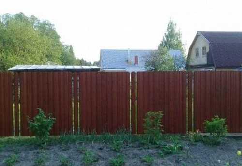 Забор металлический для дома быстро