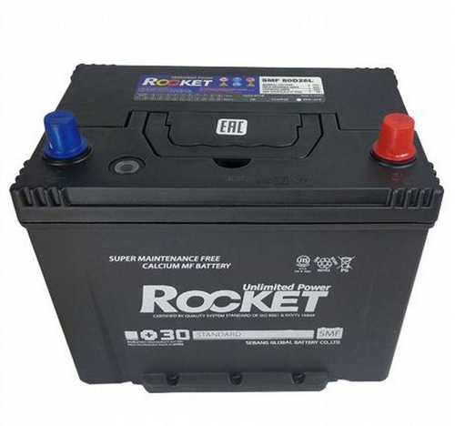 Аккумулятор Rocket SMF 70 Ah 80D23R Гарантия