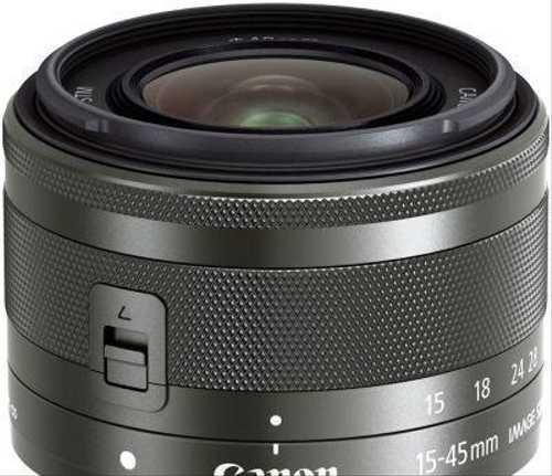 Объектив Canon EF-M 15-45mm f/3.5-6.3 IS STM Black