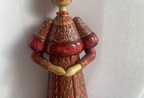 Статуэтка кукла из дерева завод Луч город Тверь