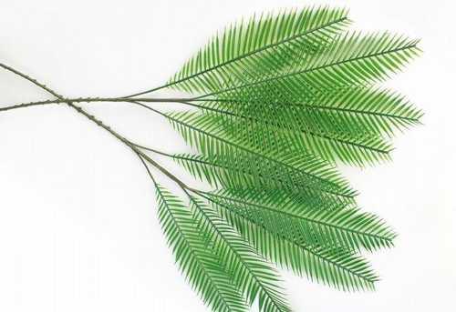 Пальма 5 листьев, зелень искусственная, 70 см., зе