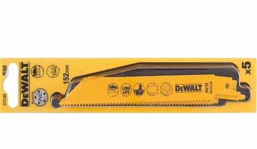 Пильное полотно для сабельной пилы dewalt DT2345