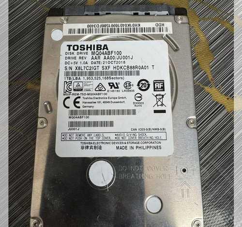 Жесткий диск Toshiba 1тб