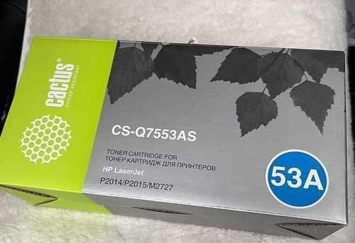 Тонер картридж CS-Q7553AS для принтера hplaserjet