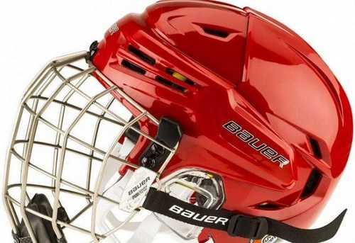 Хоккейный шлем bauer RE-AKT 95 helmet combo RED