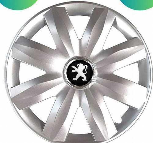 Колпаки R14 221/14 Peugeot Гибкие комплект 4 шт