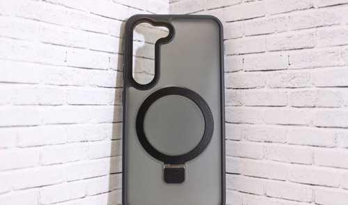 Матовый Чехол на Samsung S23 MagSafe/Подставка