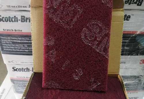 3M 07447 Scotch-Brite лист, красный 158*224мм