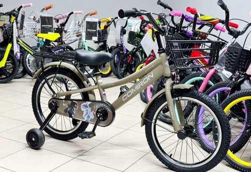 Новый детский велосипед 18" багажник, корзинка