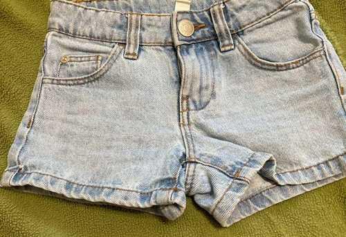 Шорты джинсовые на девочку, 110 см