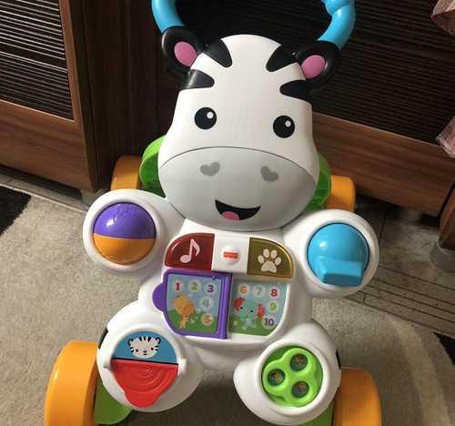 Ходунки каталка fisher price зебра