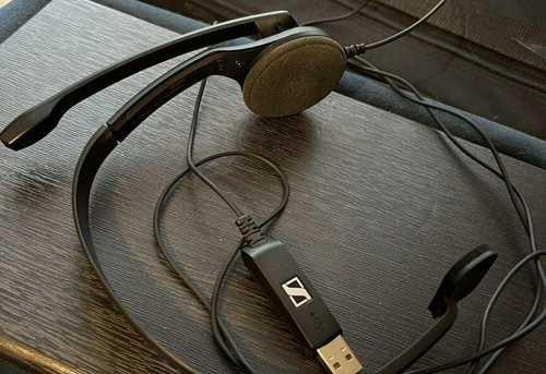 Гарнитура наушники sennheiser PC 7 с USB